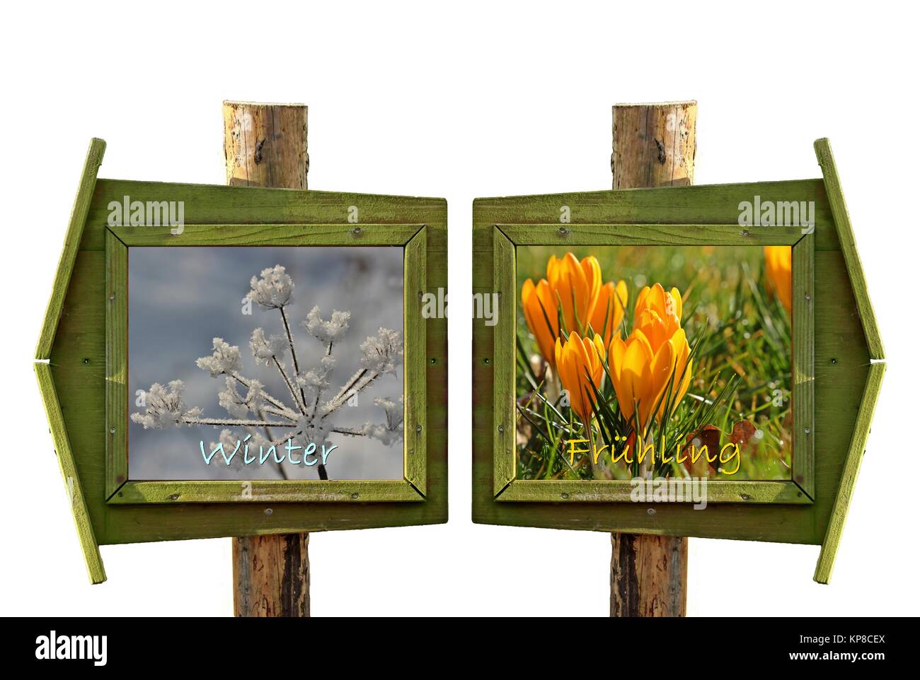 Green sign spring Cut Out Stock Images & Pictures - Alamy
