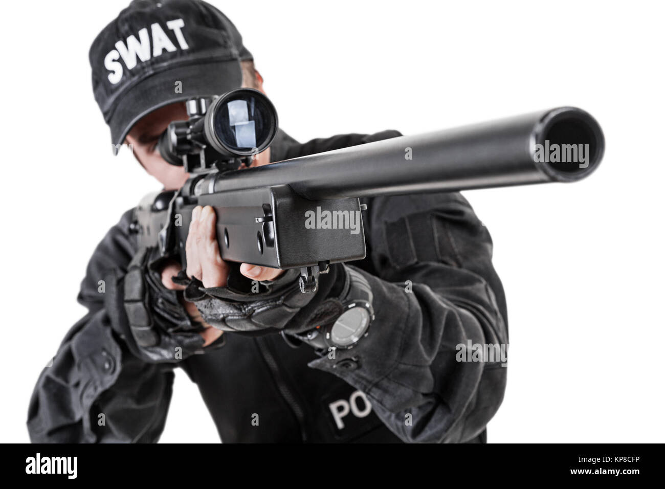 police officer with weapons Stock Photo - Alamy