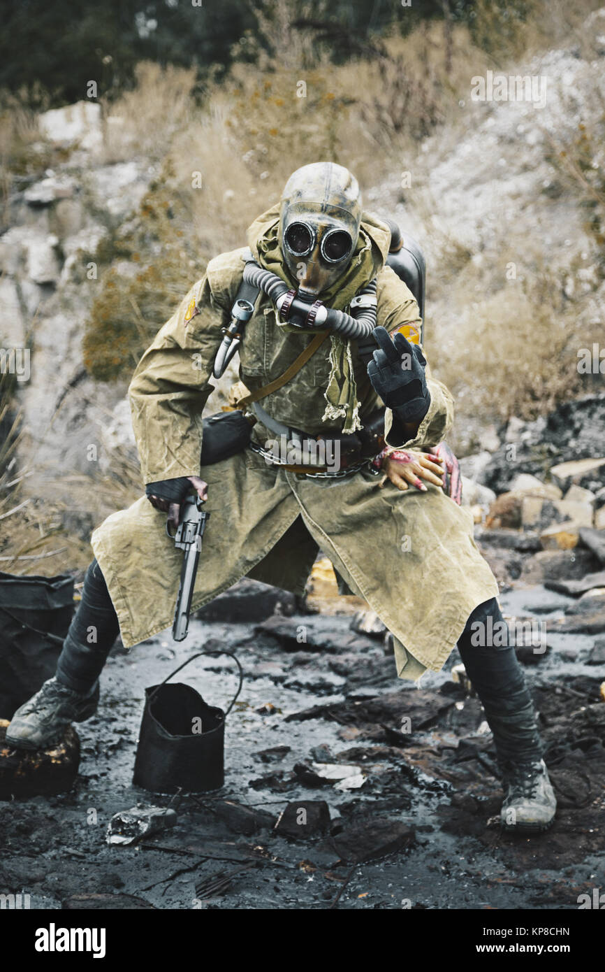 Nuclear apocalypse survivor Stock Photo - Alamy