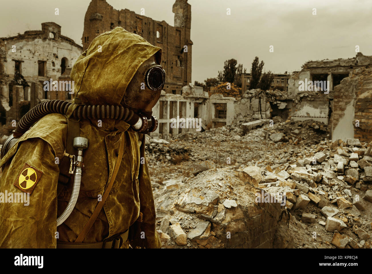 Nuclear apocalypse survivor Stock Photo - Alamy