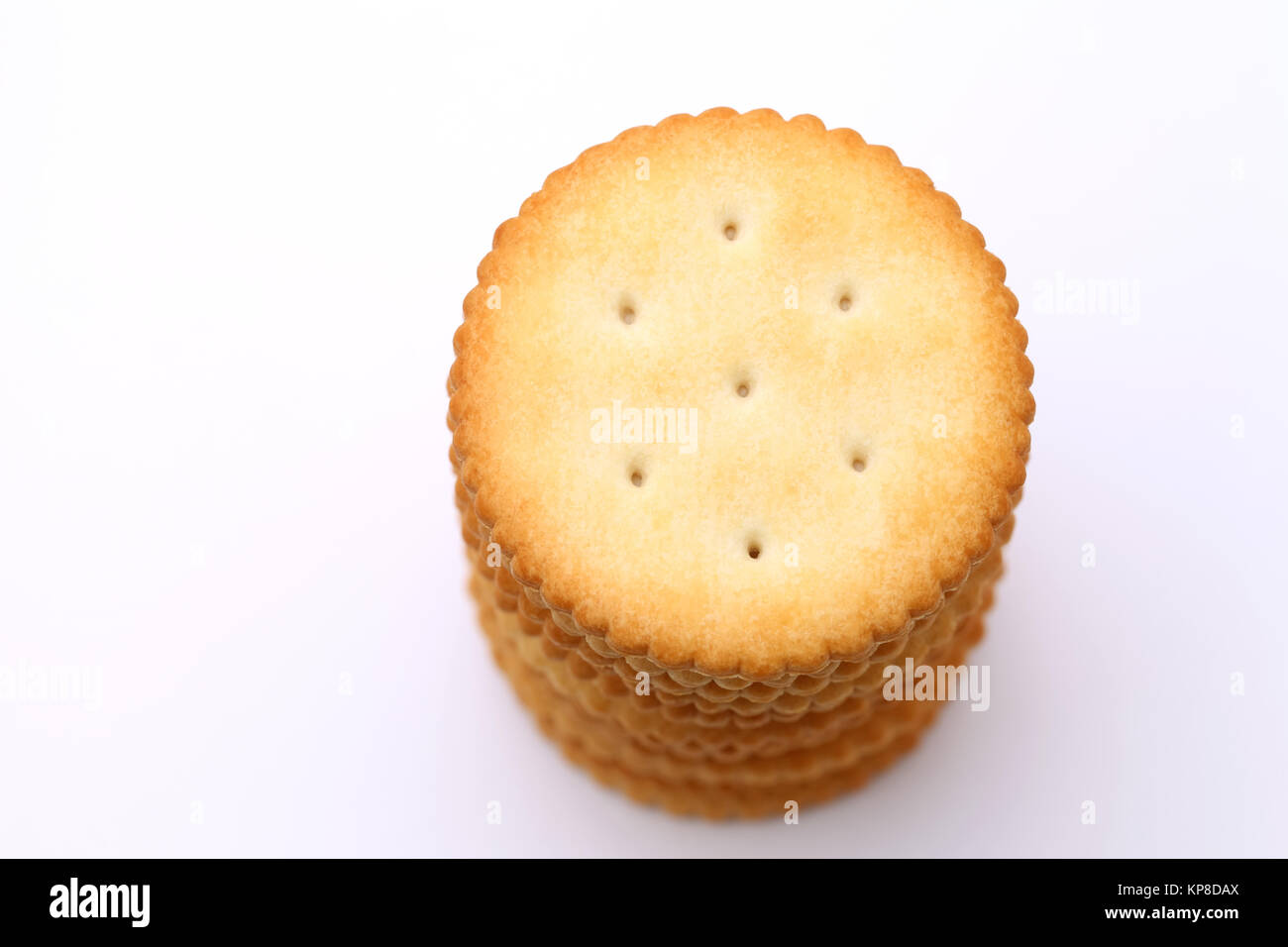 round biscuits isolated on white background Stock Photo - Alamy