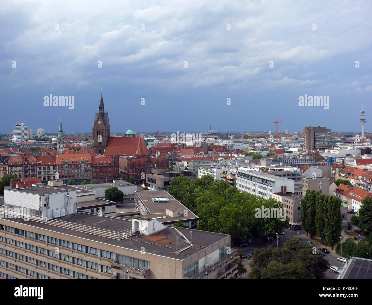 View over Hanover Stock Photo - Alamy