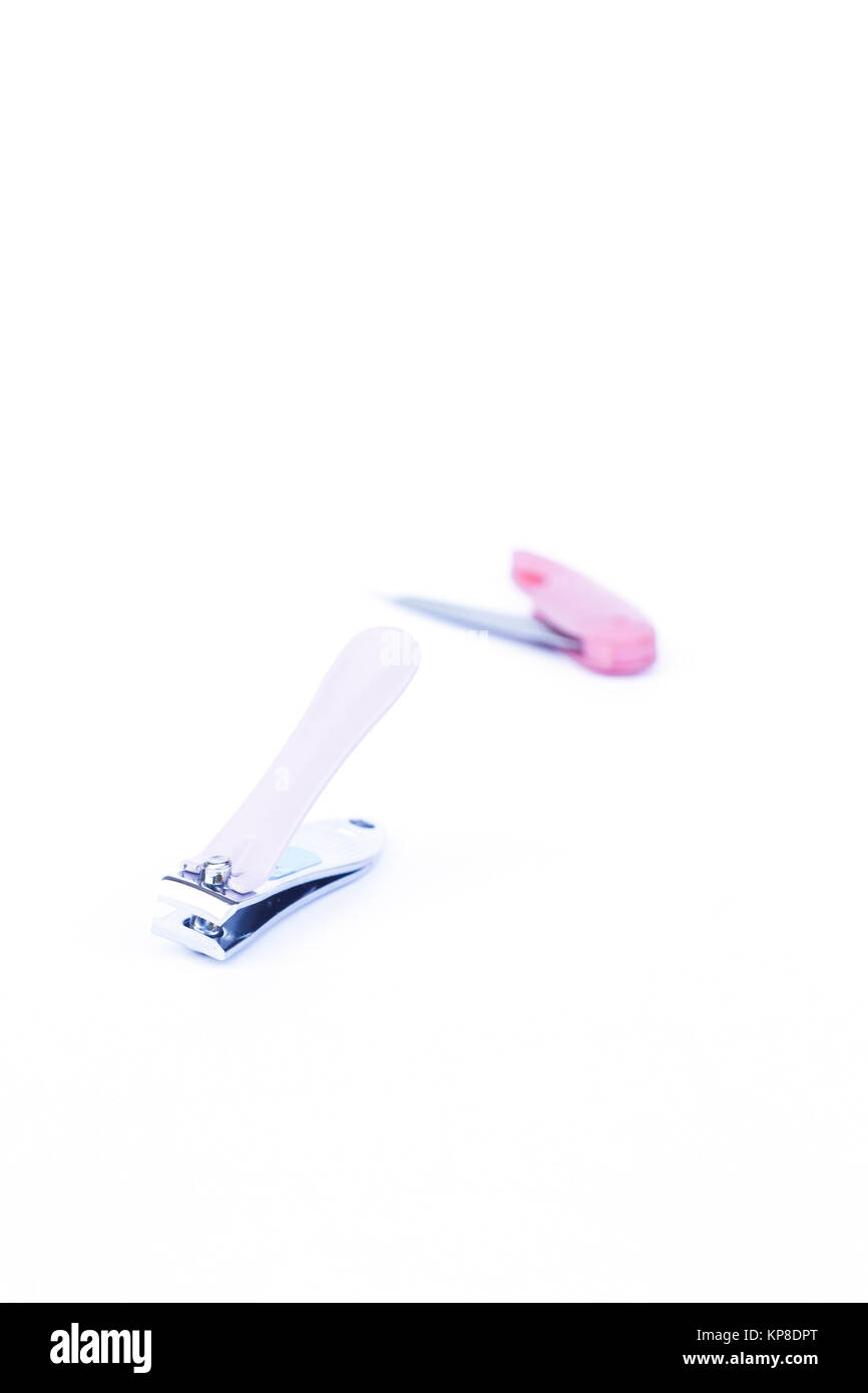 Pink clipper isolated on white background Stock Photo - Alamy