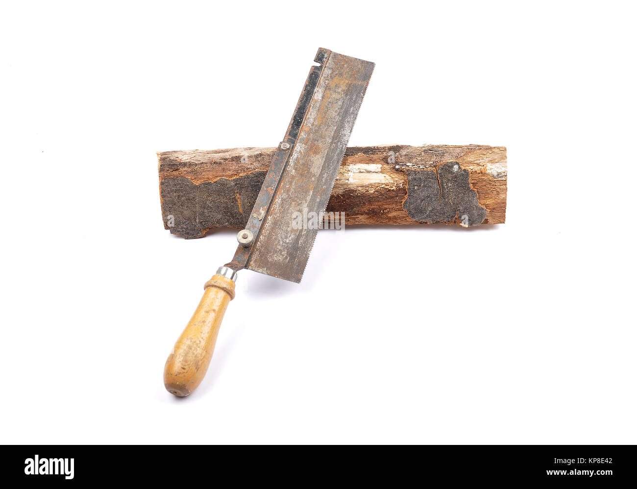 saege with wood Stock Photo - Alamy