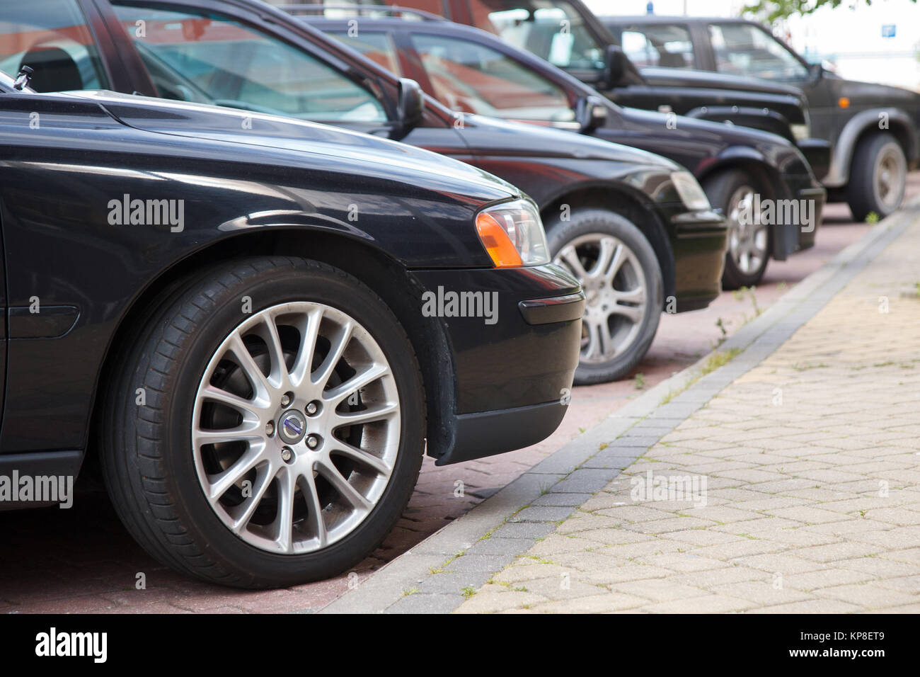 Street parked cars Stock Photo - Alamy