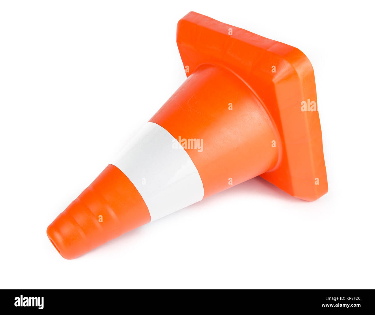 Red Reflective Traffic Cone Stock Photo - Alamy