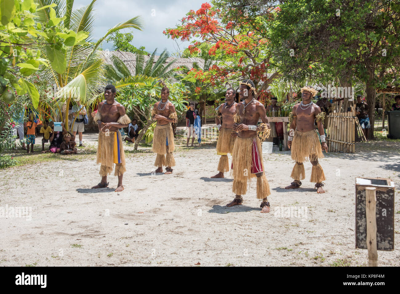 Mystery Island, Vanuatu, Pacific Islands-December 2,2016: Performance ...