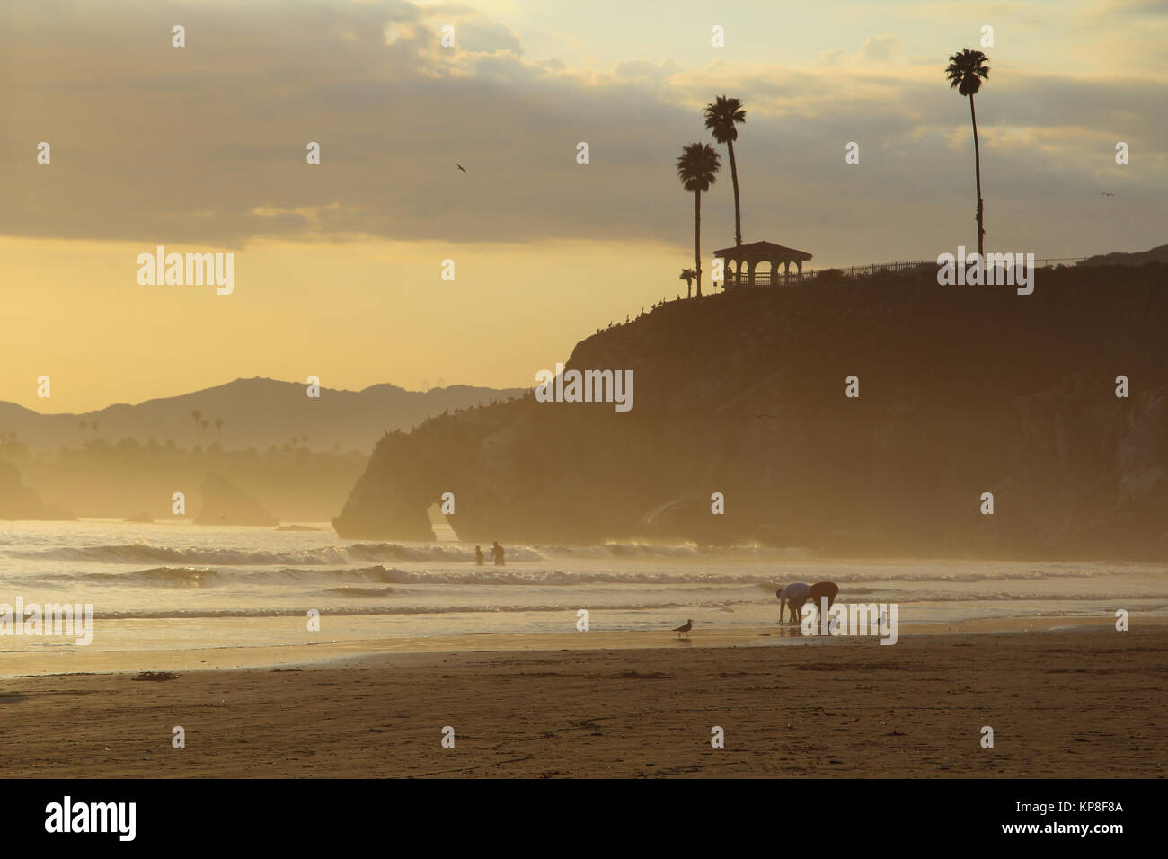 Evening atmosphere on the beach Stock Photo - Alamy