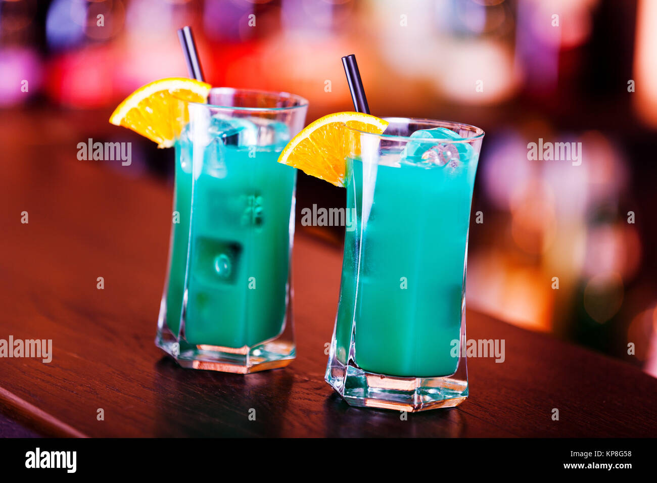 Cocktails Collection - Deep Blue Sea Stock Photo - Alamy