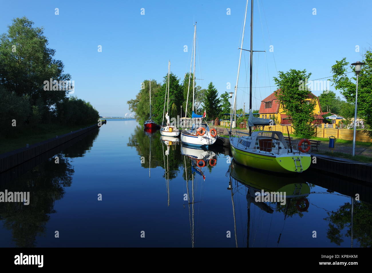 Westpommersche Segelroute, Stepnica Stock Photo - Alamy