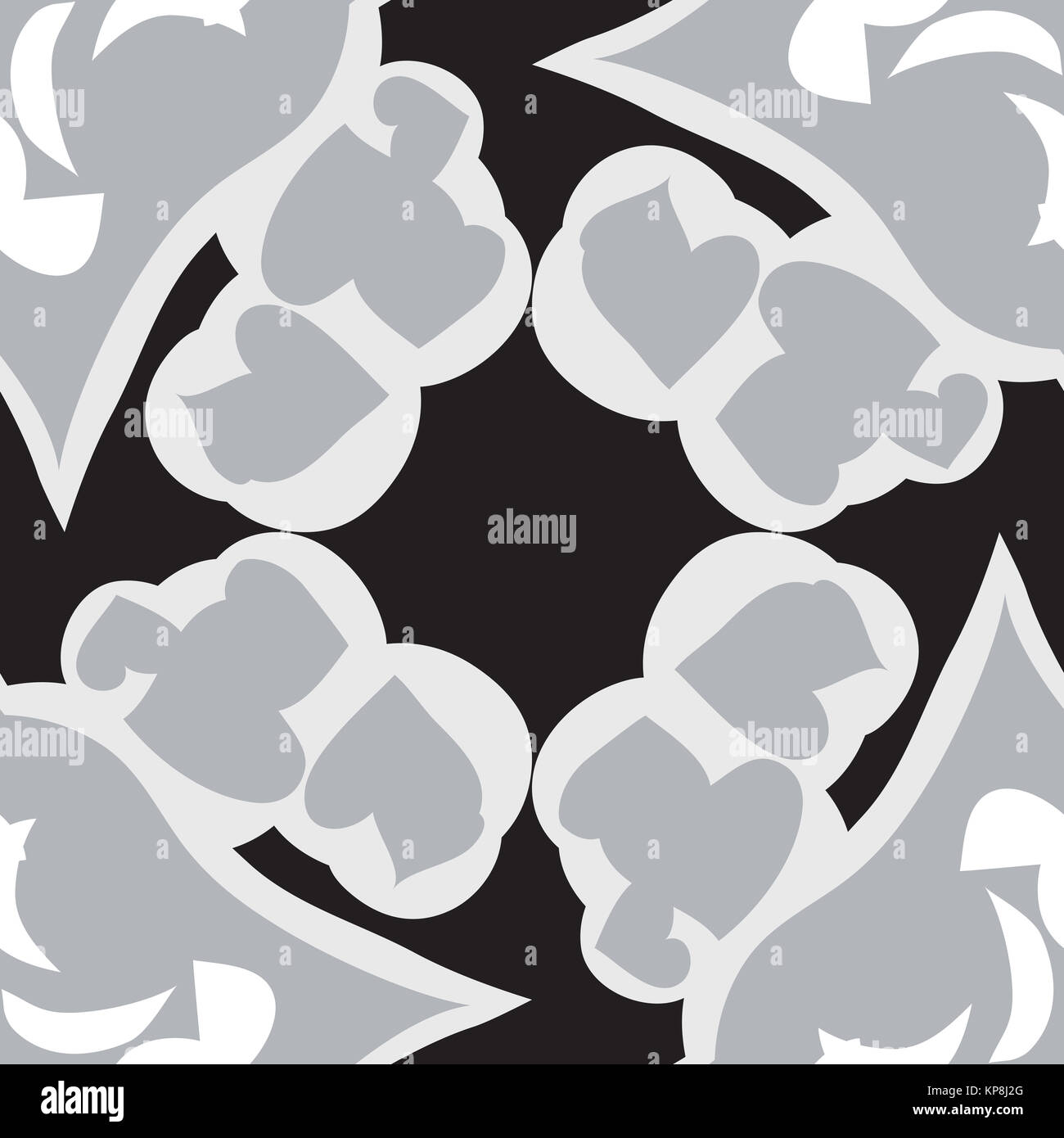 Rectangular Pattern of Gray Shapes Stock Photo - Alamy