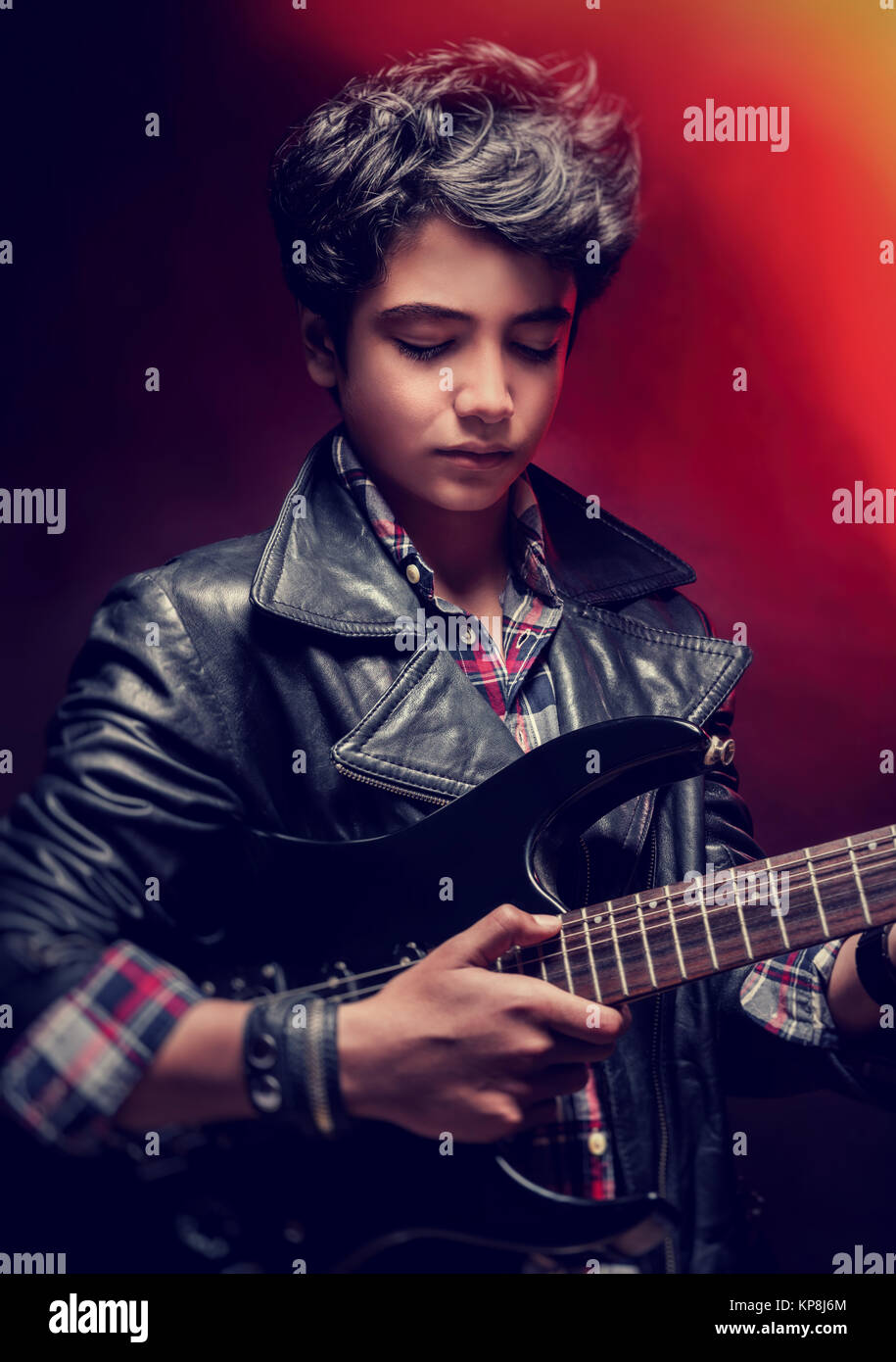 Playing on fretboard bass guitar hi-res stock photography and images ...