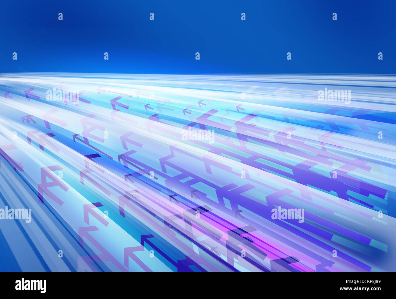 Direction arrows moving fast through lines Stock Photo - Alamy