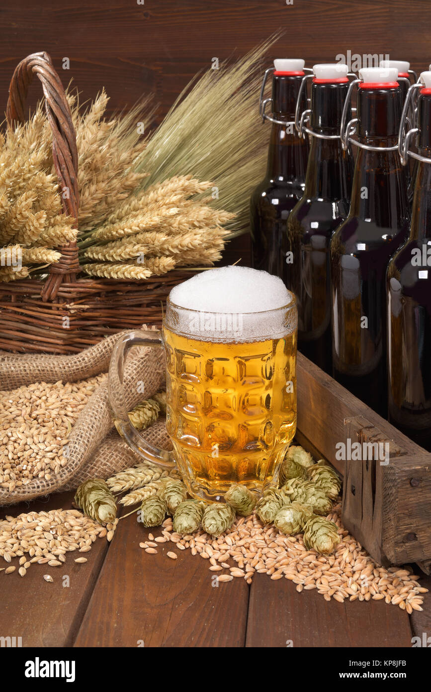 beer box with beer glass Stock Photo - Alamy