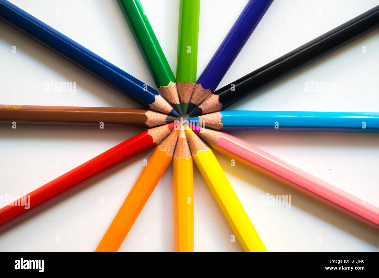 Pencil Colorful Set Stock Photo - Alamy