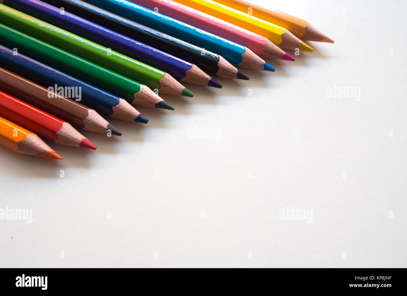 Pencil Colorful Set Stock Photo - Alamy