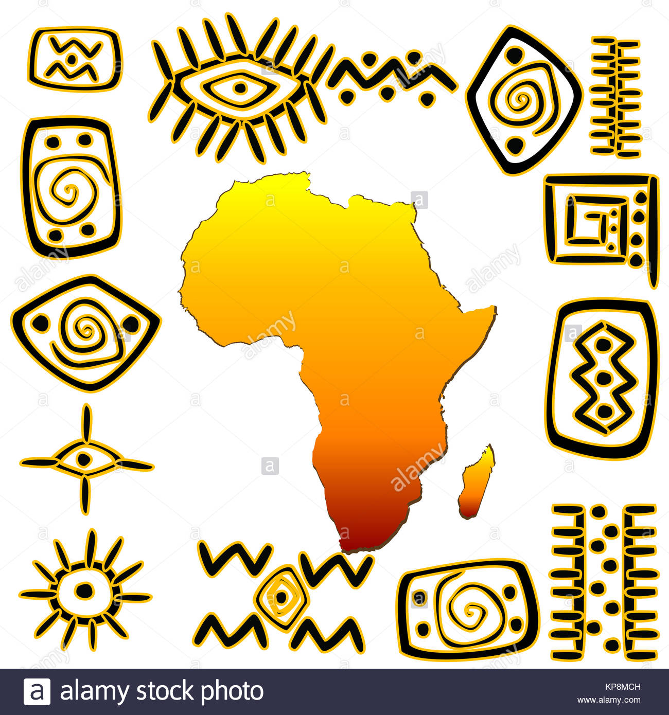 The Shape Of The African Continent Stock Photos & The Shape Of The ...