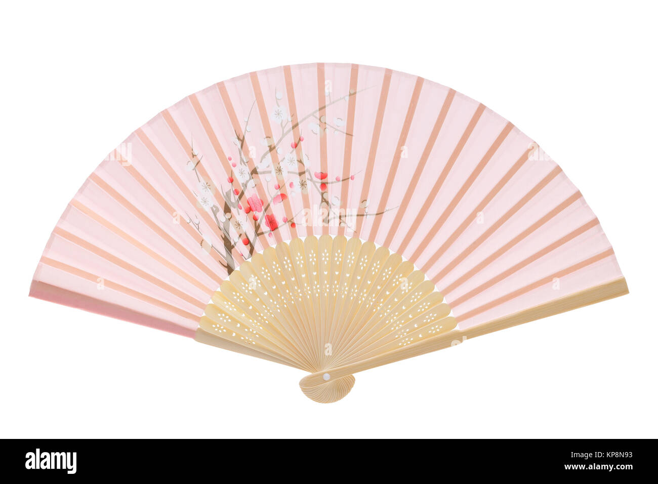 Chinese fan isolated on white background Stock Photo - Alamy