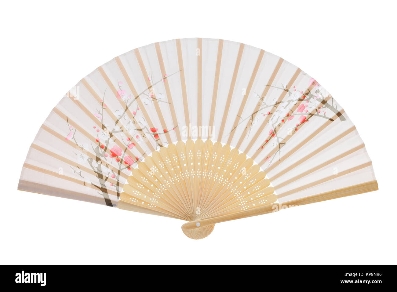 Open folding chinese fan Cut Out Stock Images & Pictures - Alamy