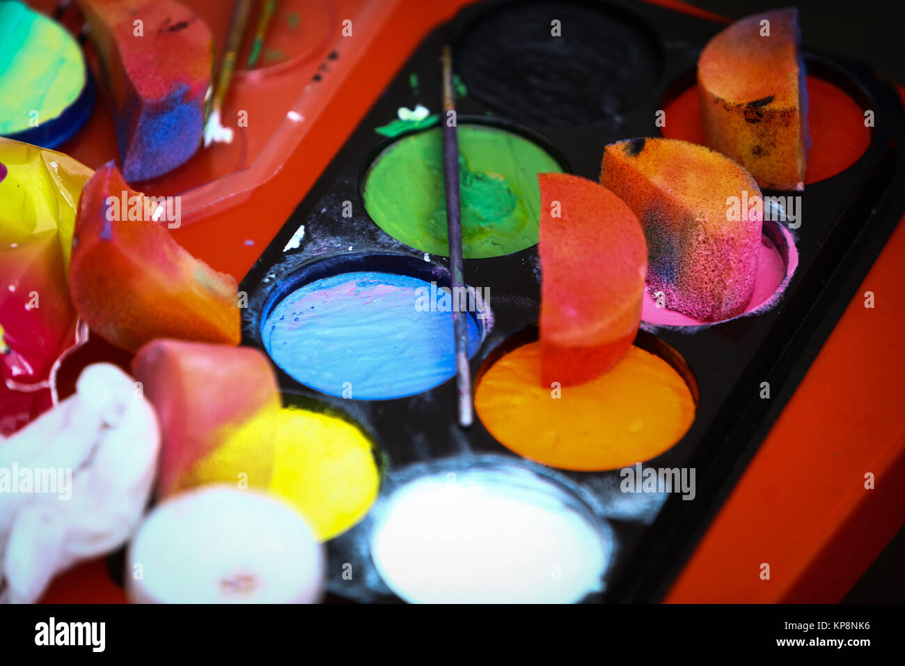 Color palette detail Stock Photo - Alamy