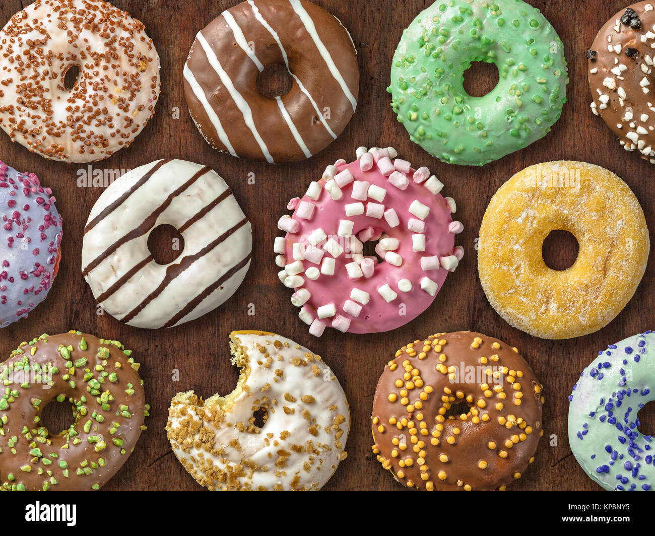 Collection of donuts Stock Photo - Alamy