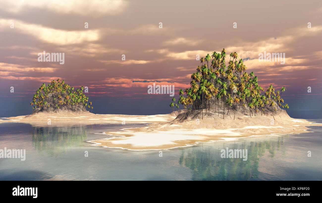island in ocean Stock Photo - Alamy