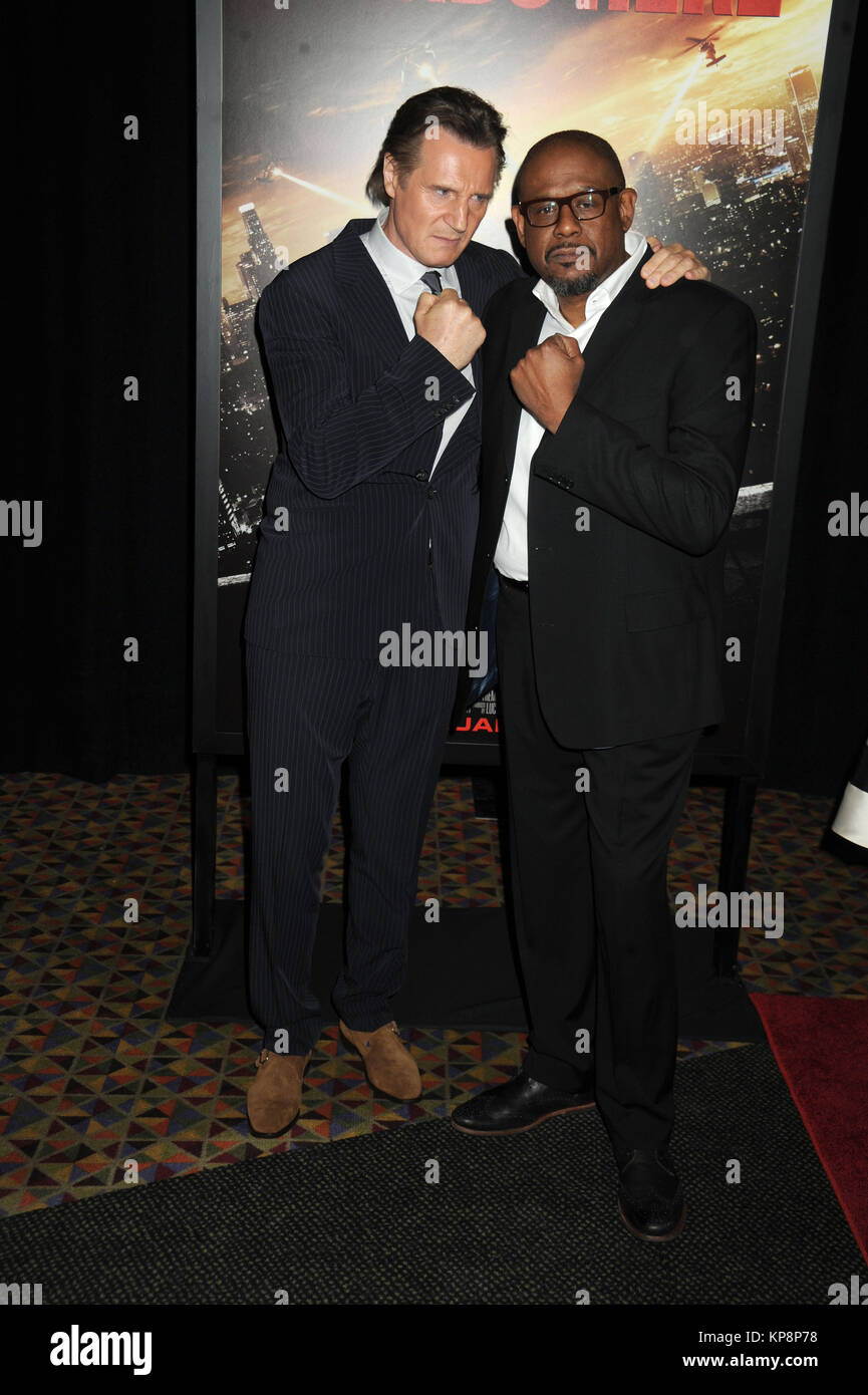 NEW YORK, NY - JANUARY 07: Liam Neeson, Forest Whitaker attends the ...