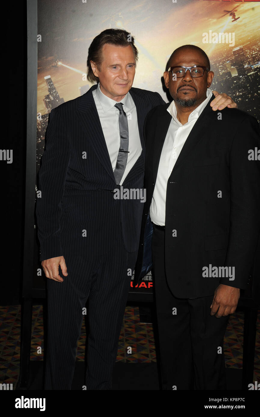 NEW YORK, NY - JANUARY 07: Liam Neeson, Forest Whitaker attends the ...