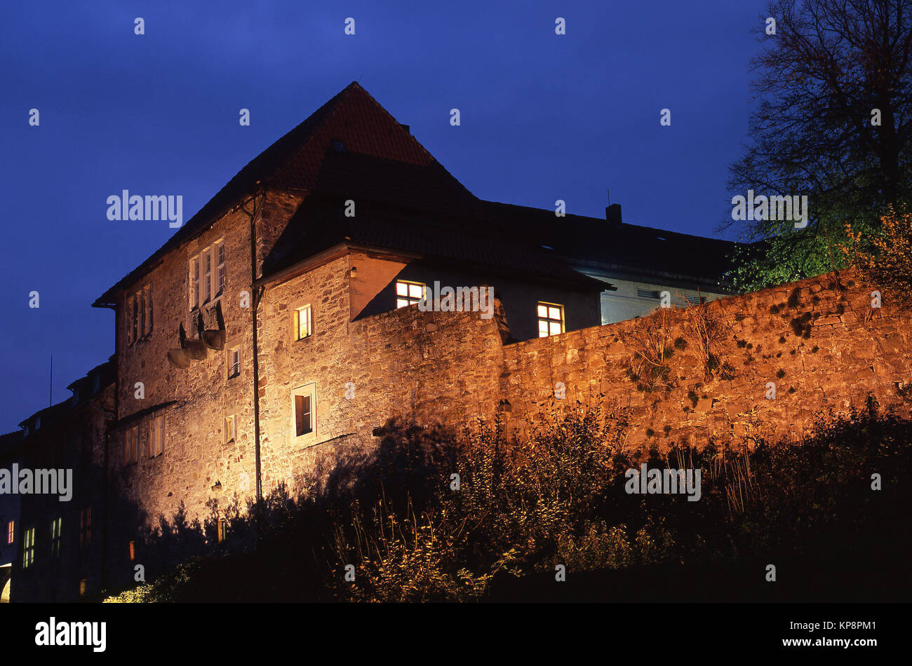 sternberg castle at dusk in lipperland Stock Photo - Alamy