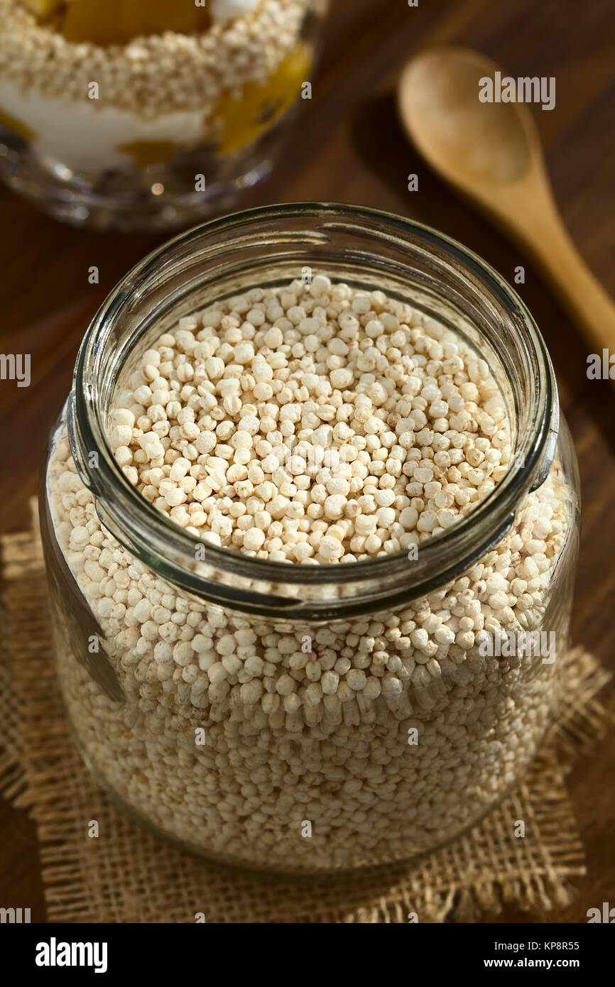 Popped Quinoa Cereal Stock Photo - Alamy
