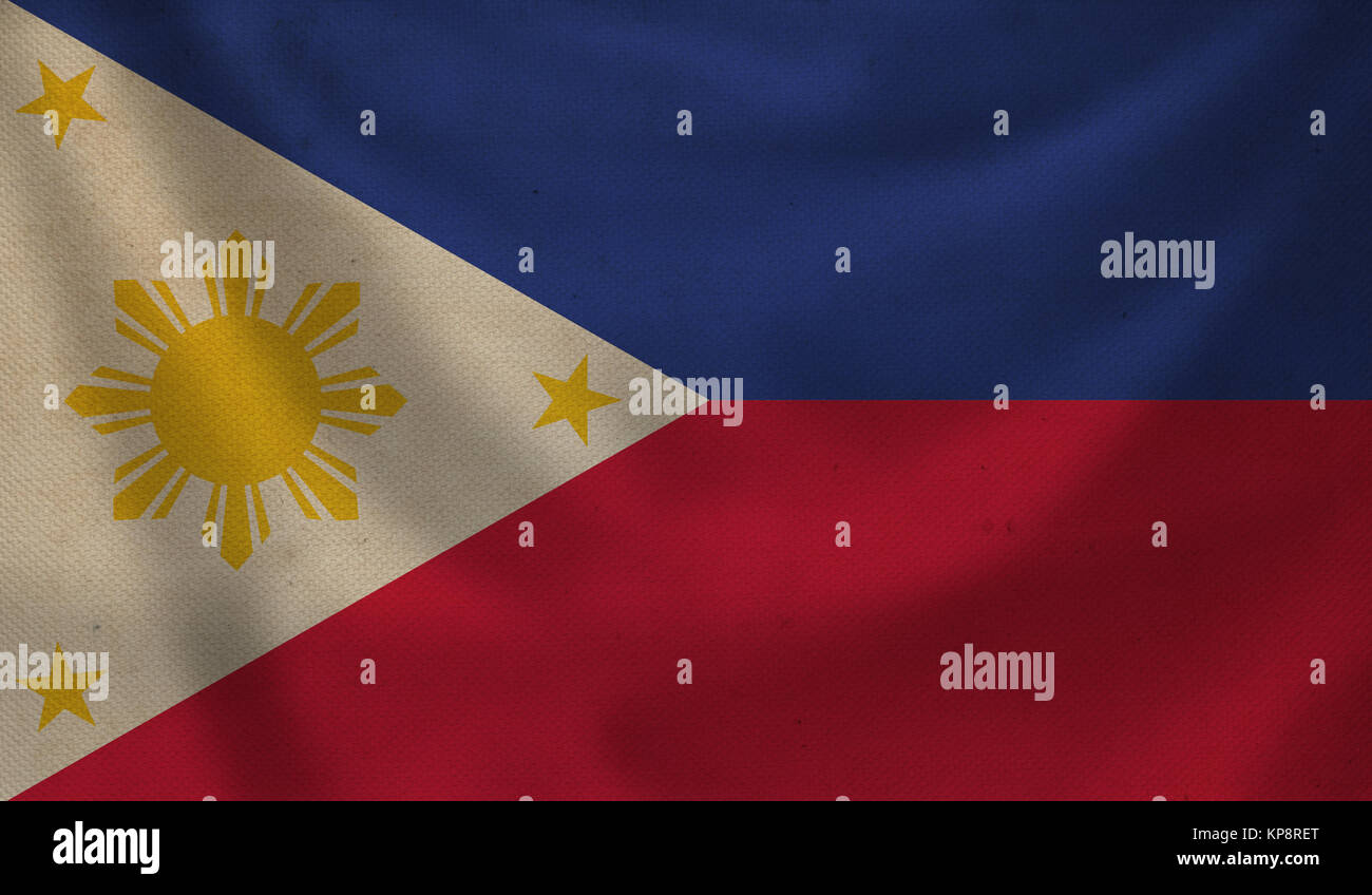 Vintage background with flag of Philippines. Grunge style Stock Photo ...