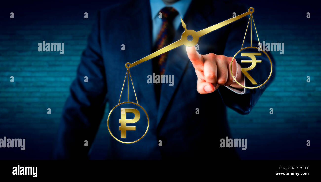 Russian Ruble Surpassing The Indian Rupee Stock Photo - Alamy