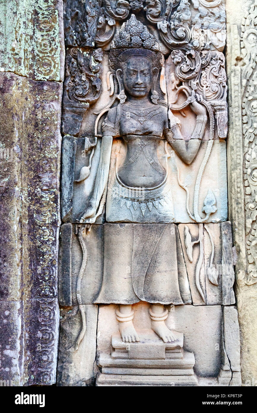 Apsara carving, Angkor wat, Cambodia,Apsara carving, Angkor wat, Cambodia,Apsara carving, Angkor ...