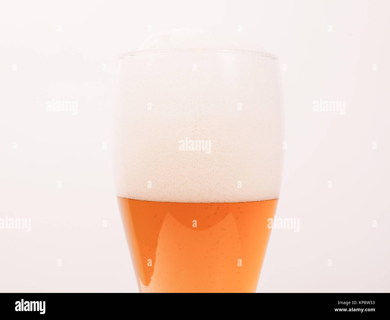 A glass of German weiss weizen beer vintage Stock Photo - Alamy