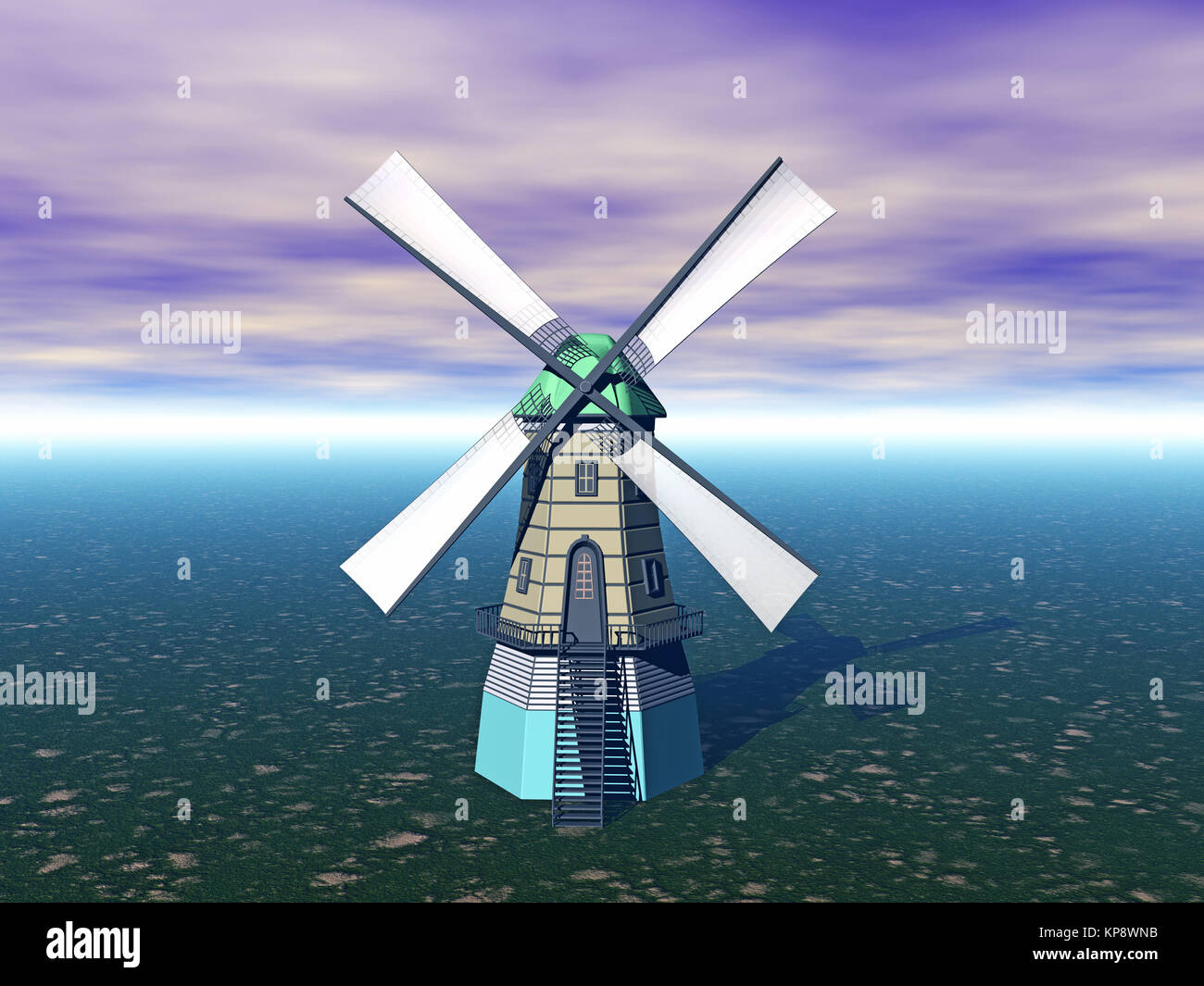 Windmill with wings Stock Photo - Alamy