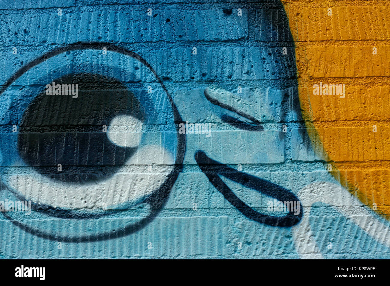 graffiti eye and tear Stock Photo - Alamy