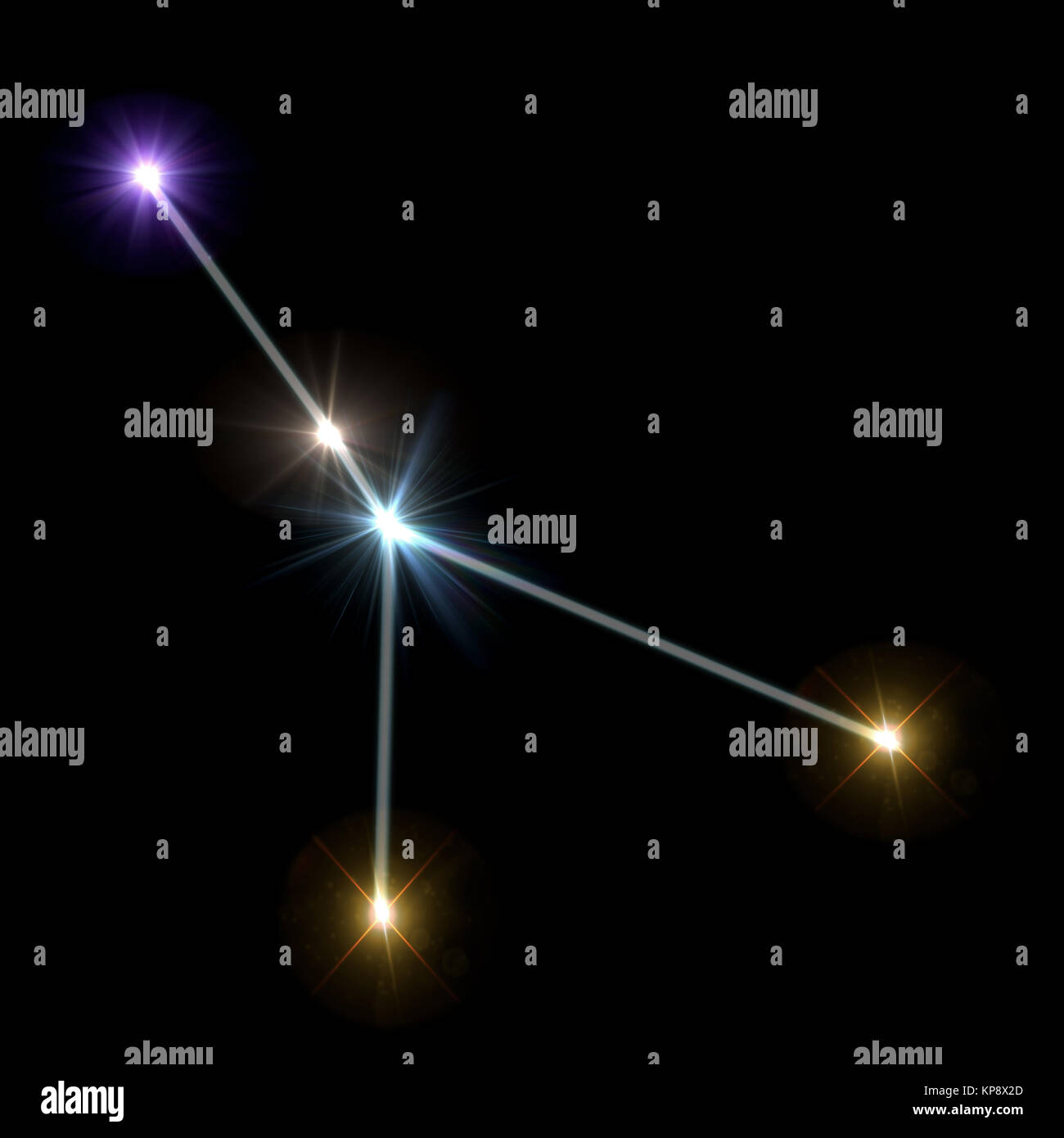 4 Cancer Horoscopes with black background Stock Photo - Alamy