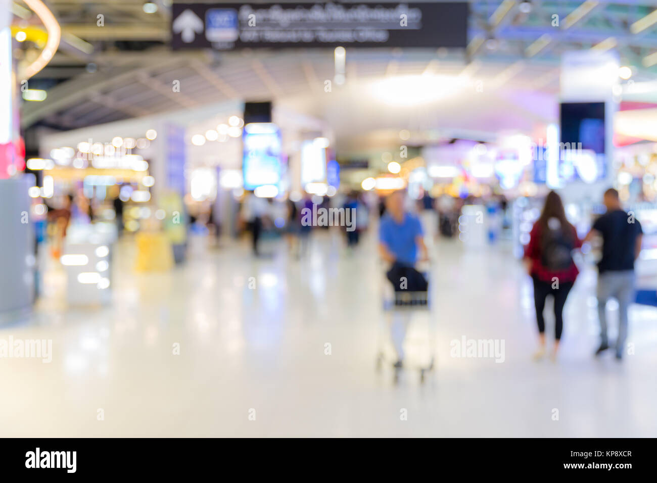airport boarding area Blurred background Stock Photo - Alamy