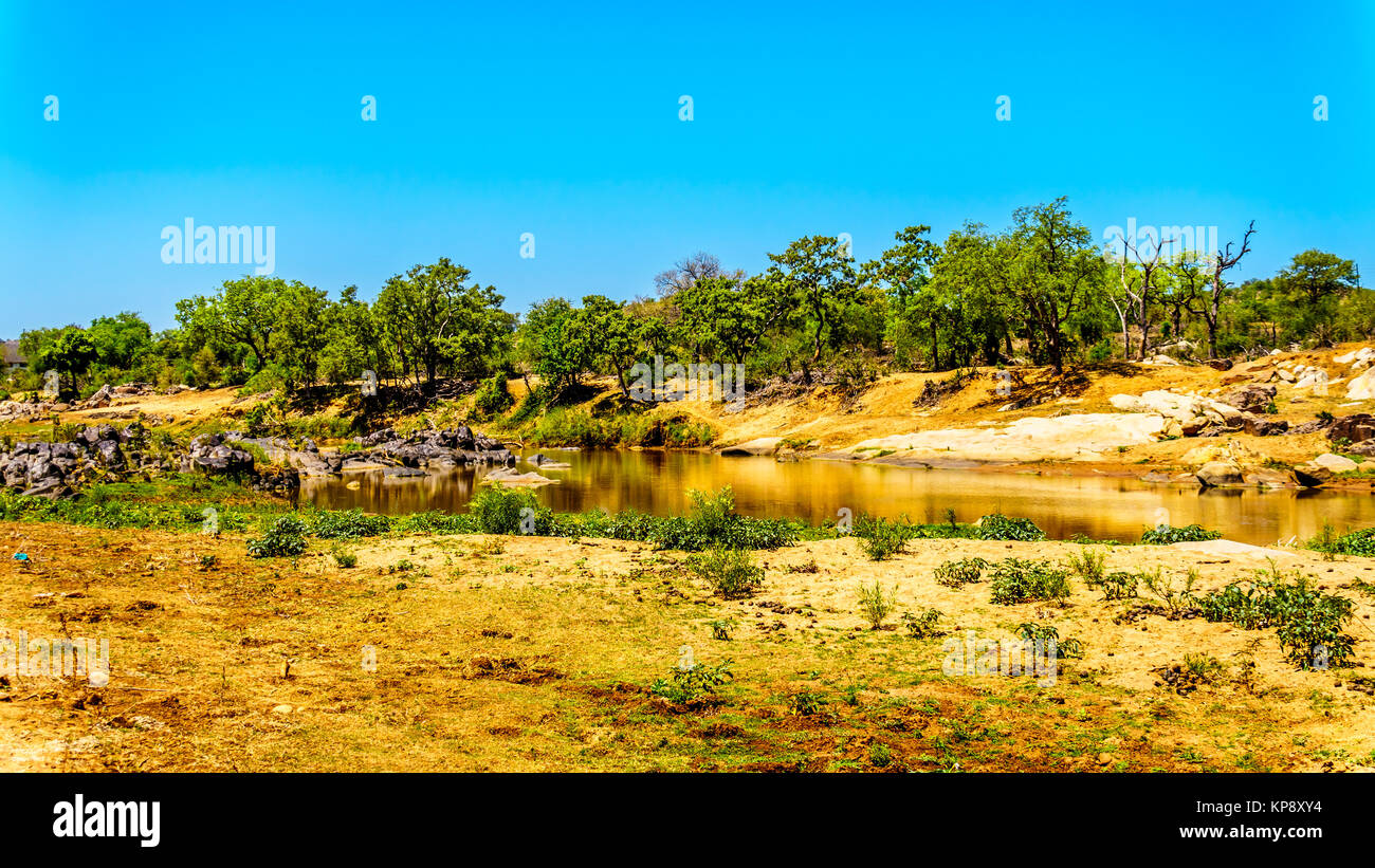 Landscape around the Olifants River near Phalaborwa in Kruger National ...