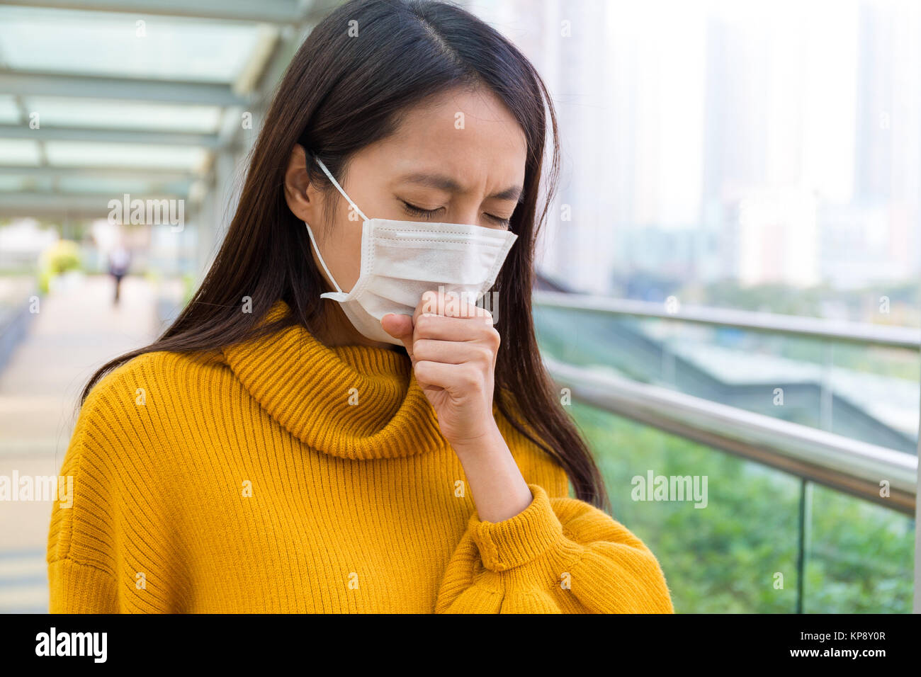 Young Woman feeling unwell Stock Photo - Alamy