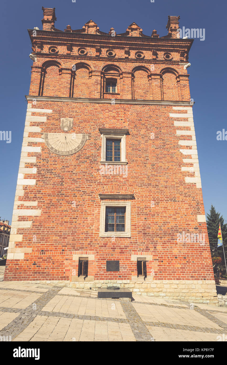 gothic style town hall with renaissance attic in the old town in ...
