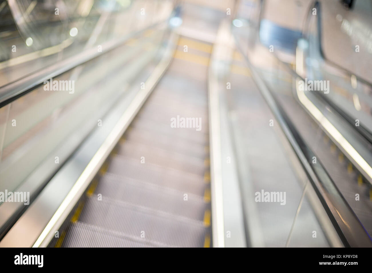 Blurred escalator background Stock Photo - Alamy
