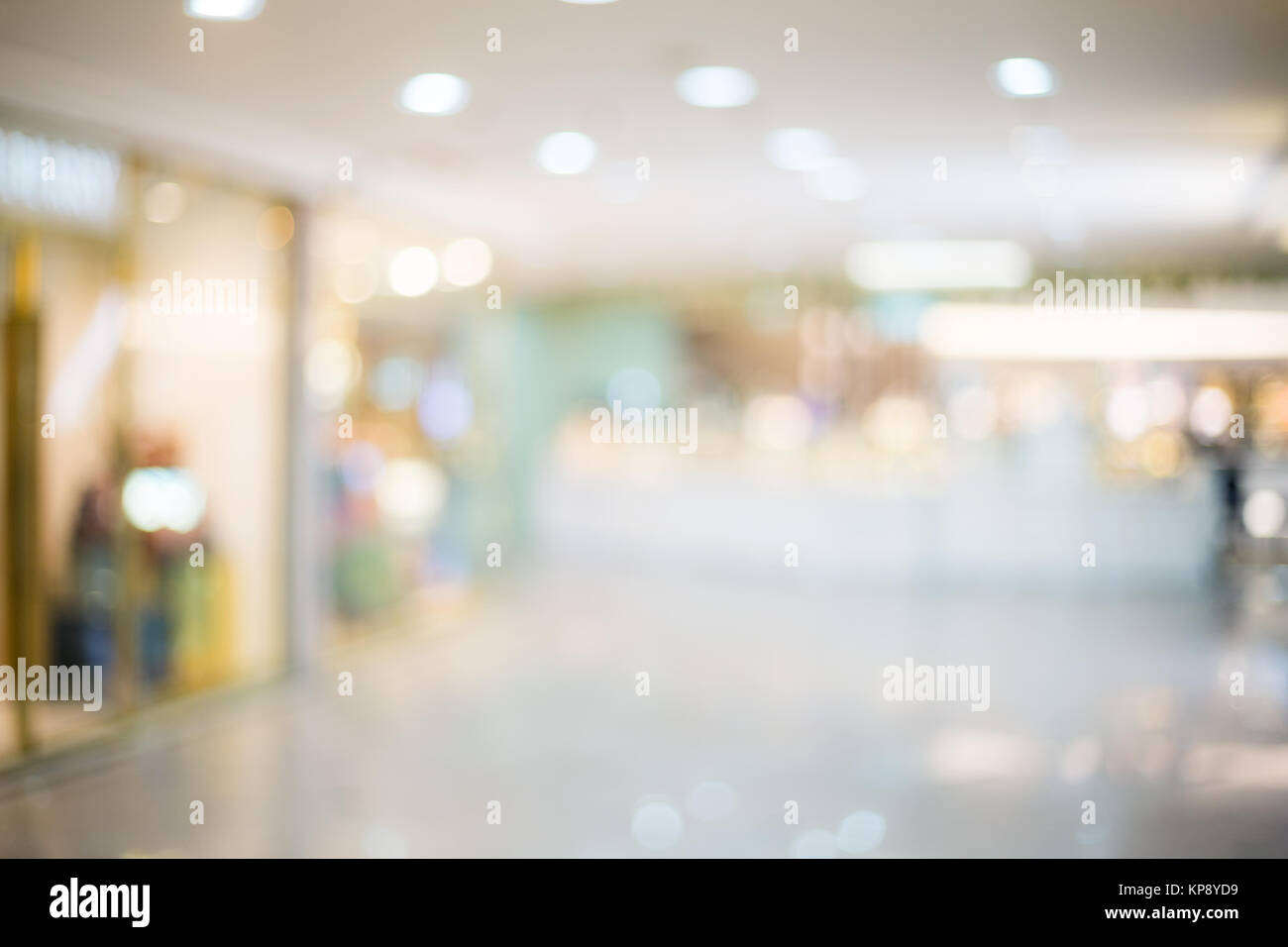 Blur store with bokeh background Stock Photo - Alamy