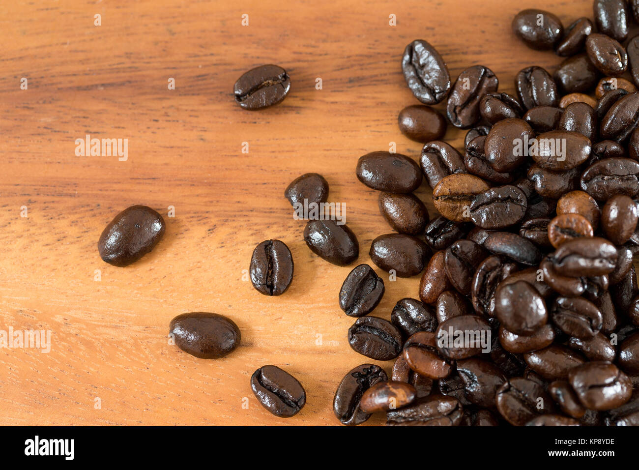 Coffee bean on table Stock Photo - Alamy