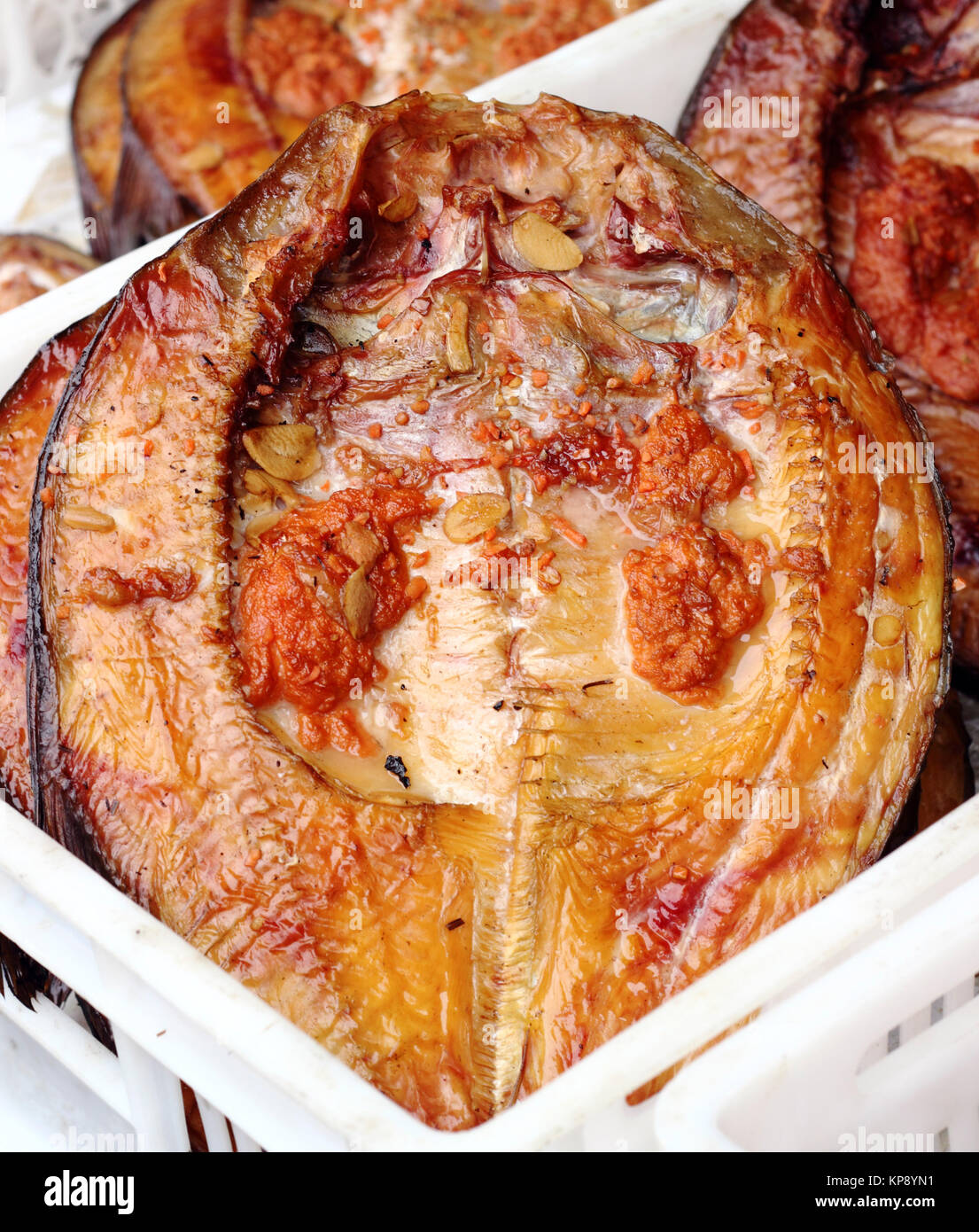 Hot smoked fish Stock Photo - Alamy