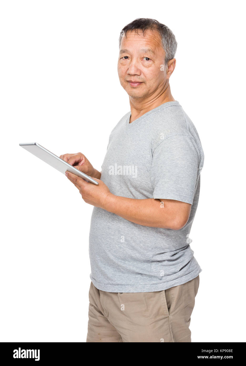 Japanese grandfather boy computer hi-res stock photography and images ...