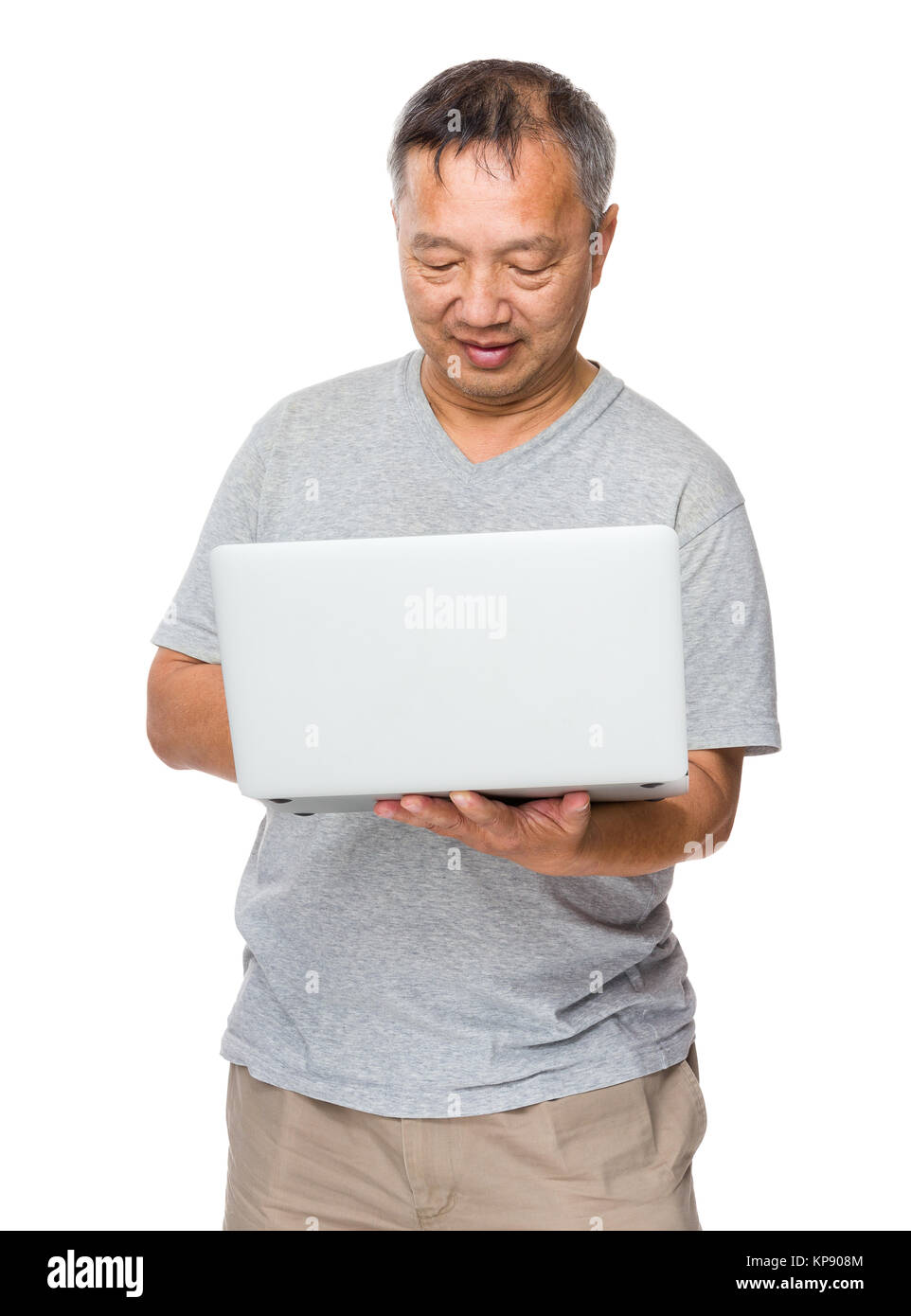 Japanese grandfather boy computer hi-res stock photography and images ...