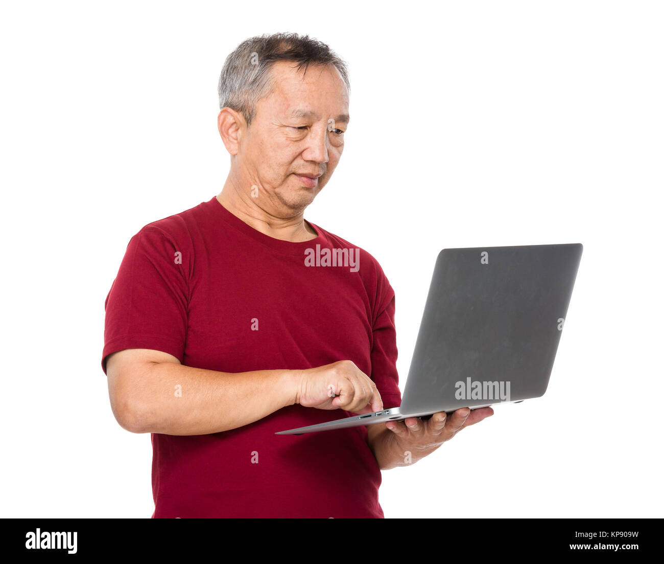 Japanese grandfather boy computer hi-res stock photography and images ...
