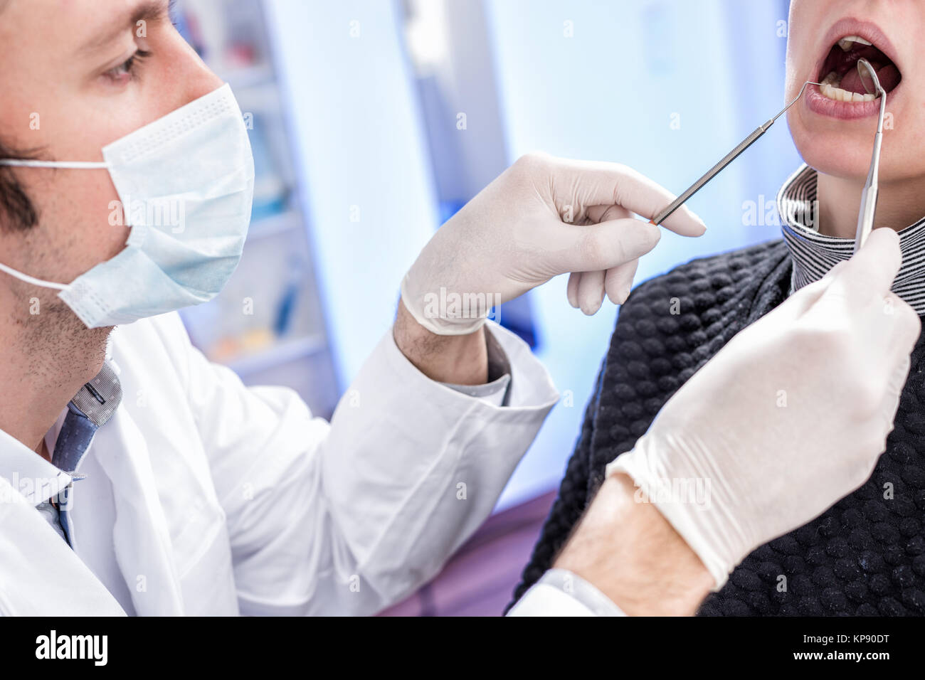 visiting the dentist Stock Photo - Alamy