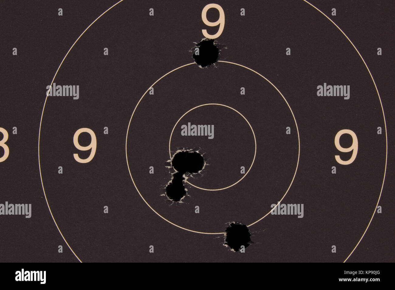 Pistol 25 meter target Stock Photo - Alamy
